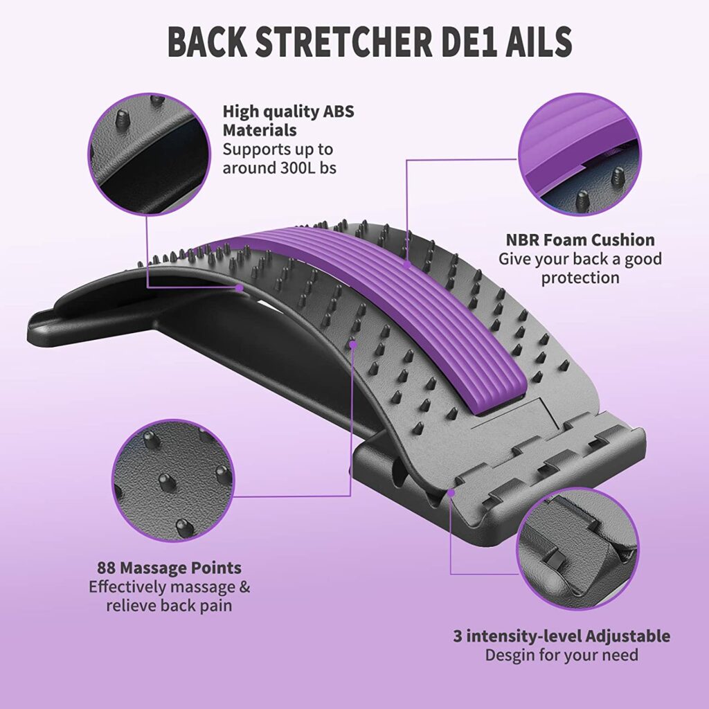 Spinergy Adjustable Back Stretcher and Cracker for Lower Back Pain ...
