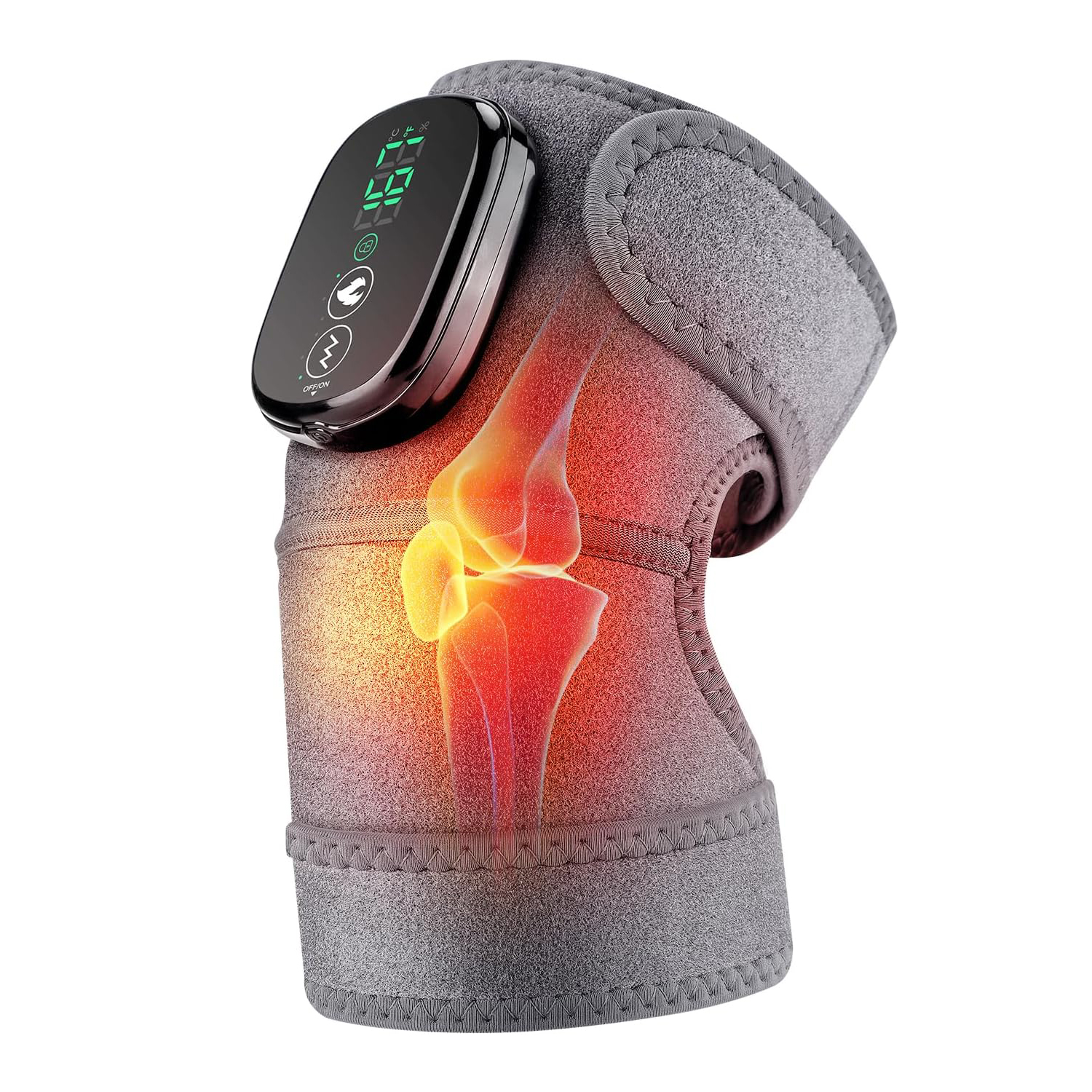 ThermaKnee knee heating pad、Knee Massager with Heat and Vibration ...